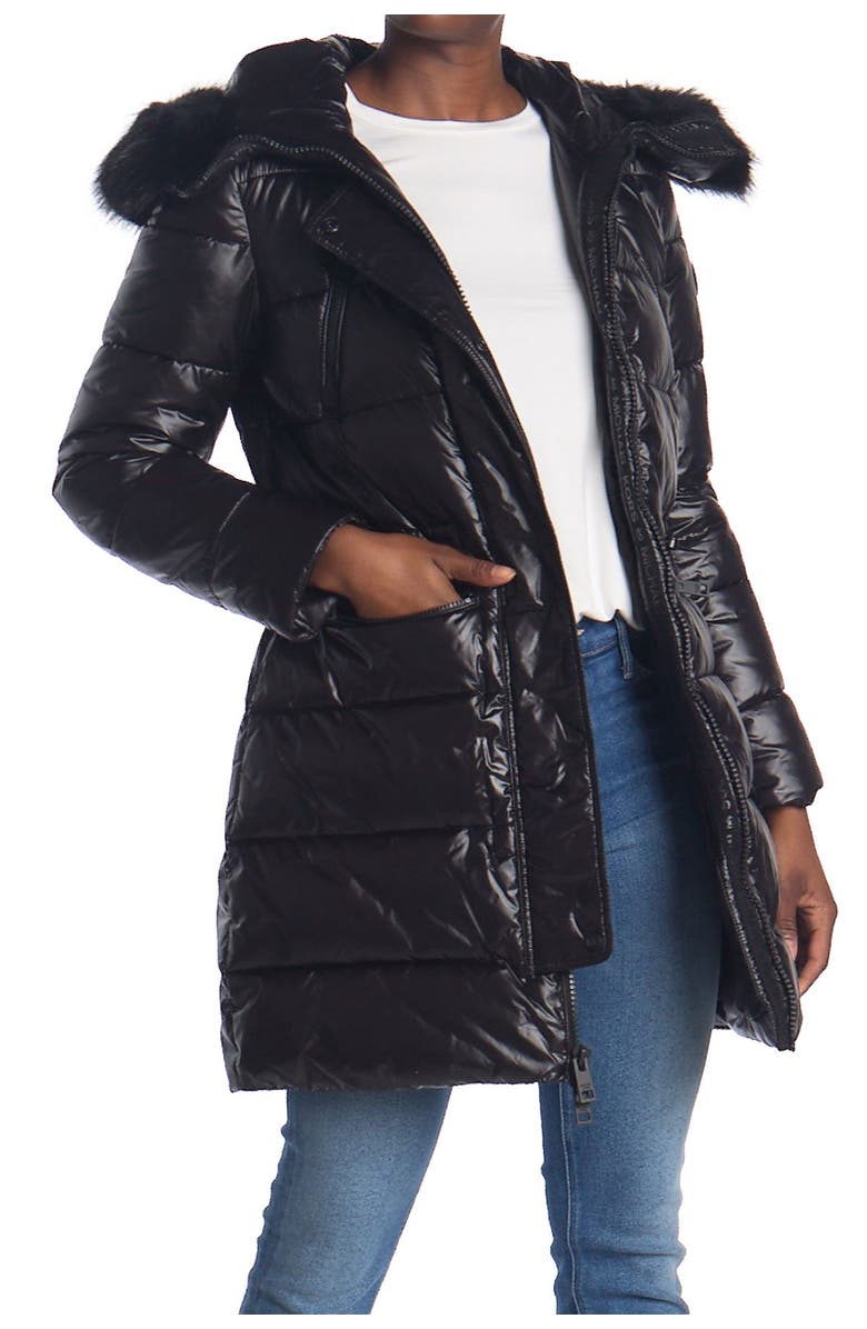 Michael Kors Belted Faux Fur Hooded Jacket | Nordstromrack