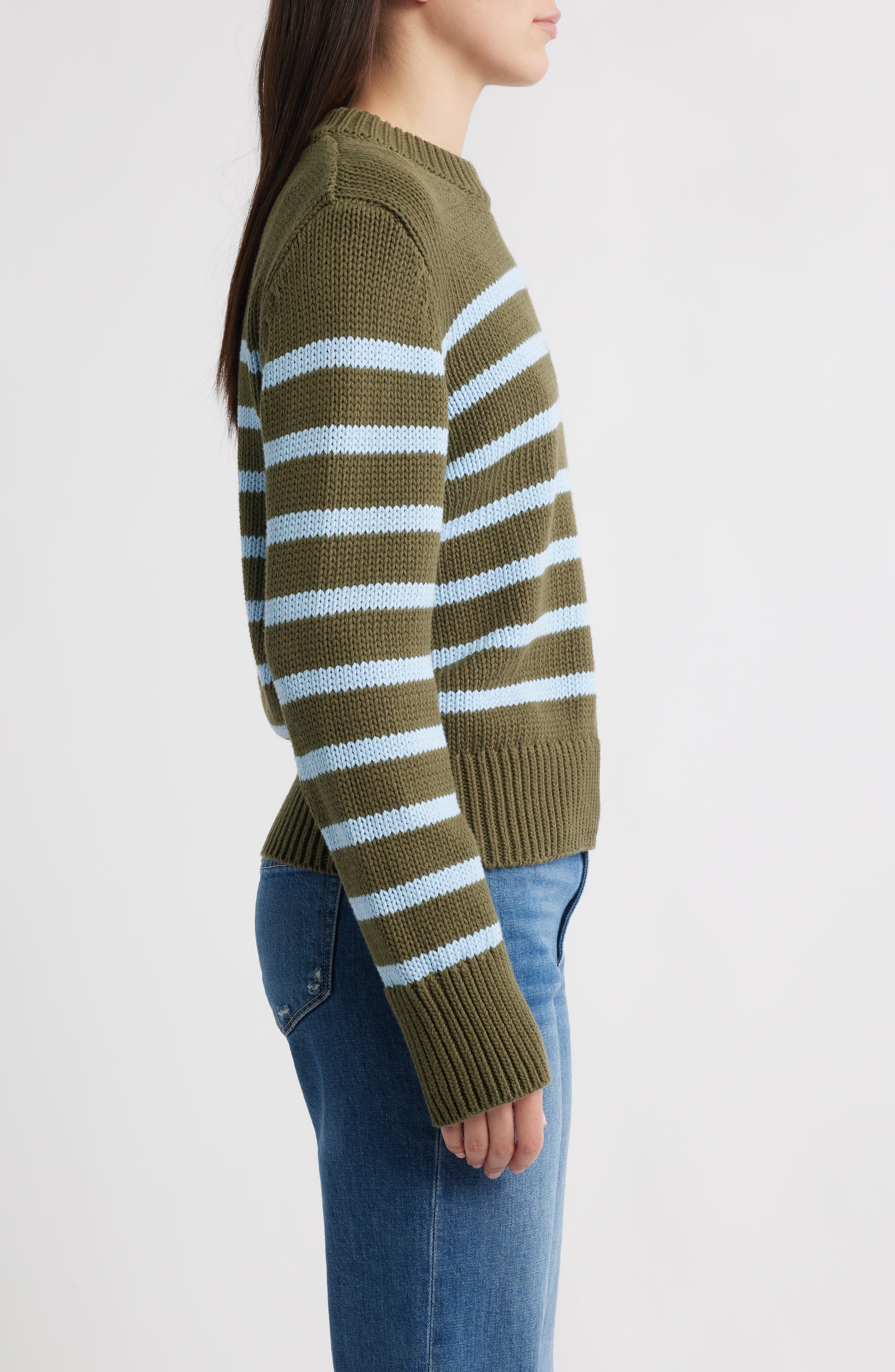 Rails Alise Stripe Cotton Crewneck Sweater | Nordstromrack