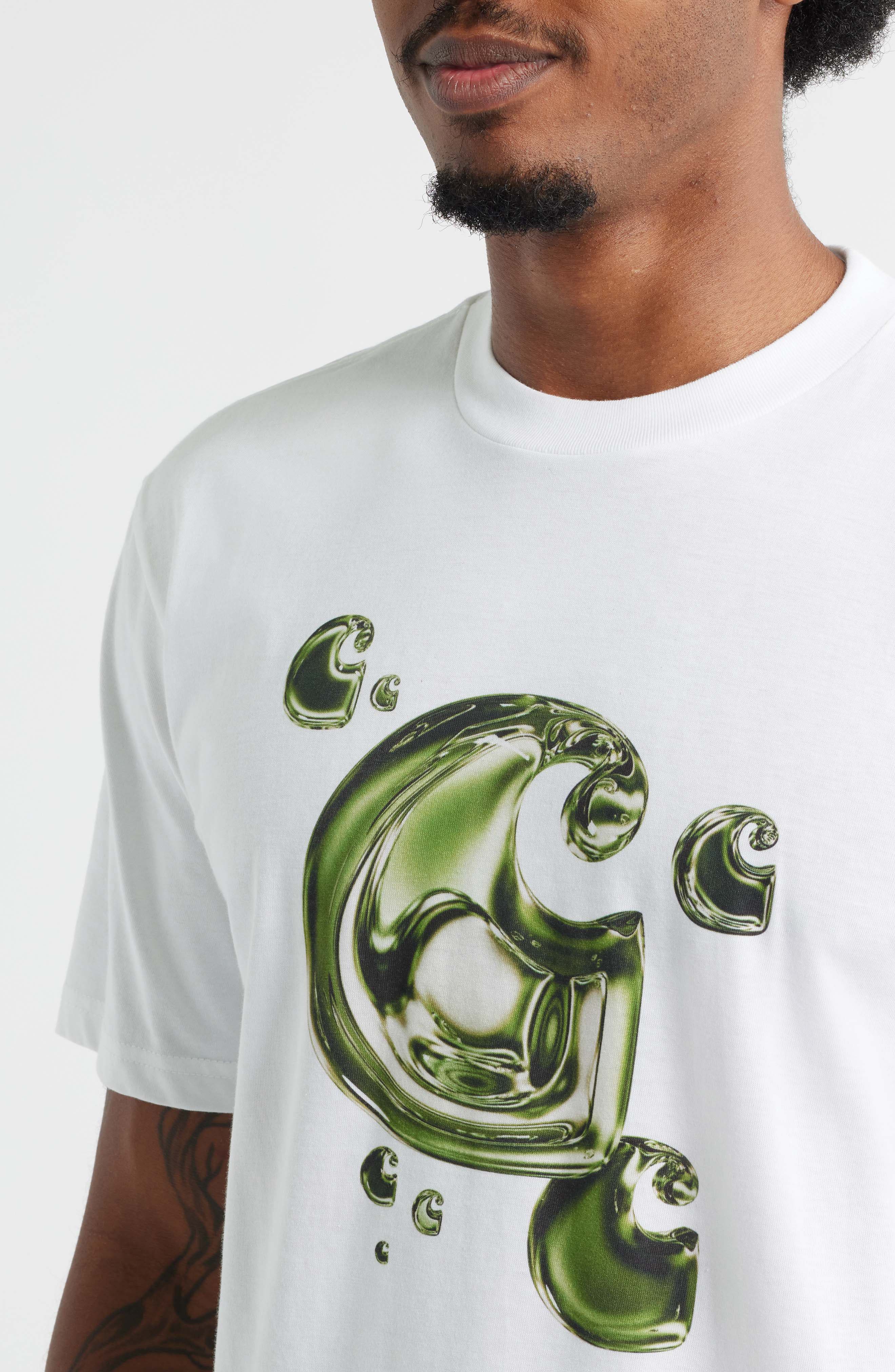 Carhartt Work In Progress Solar Chrome C-Logo Organic Cotton Graphic T ...