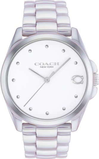 COACH Greyson Ceramic Bracelet Watch, 36mm | Nordstrom