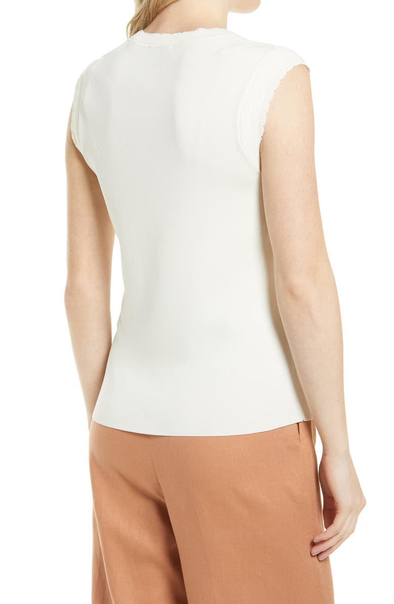 Ted Baker London Women's Stacie Scallop Short Sleeve Sweater ...