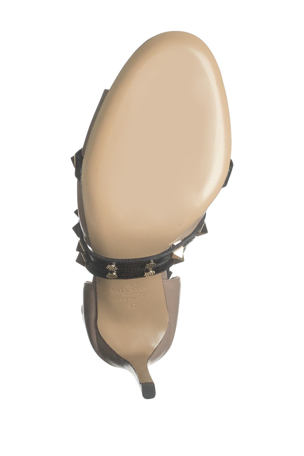 VALENTINO DONNA Pyramid Stud Peep Toe Bootie | Nordstromrack