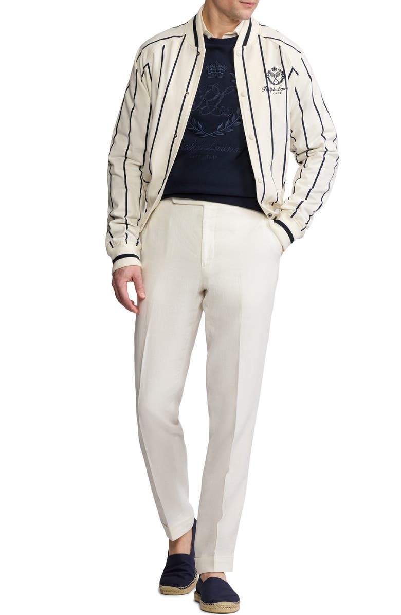 Ralph Lauren Purple Label Luxury Forsythe Stripe Cotton & Cashmere ...