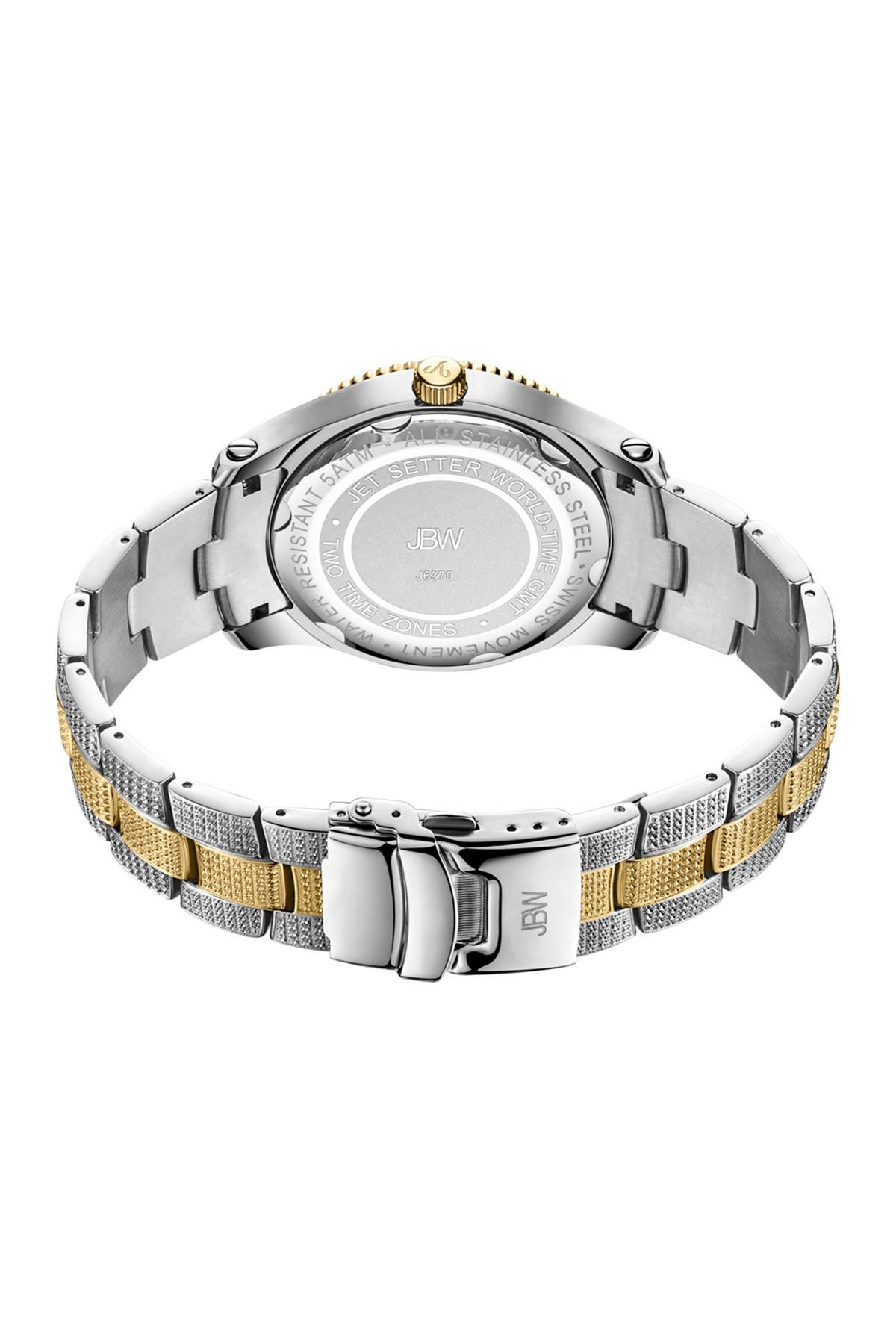 JBW Jet Setter GMT Diamond Bracelet Watch, 46mm | Nordstromrack