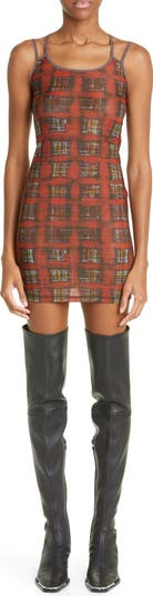 Knwls Vortex Check Print Minidress | Nordstrom