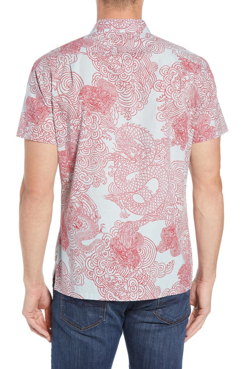 Tori Richard Enter Dragon Trim Fit Sport Shirt | Nordstrom