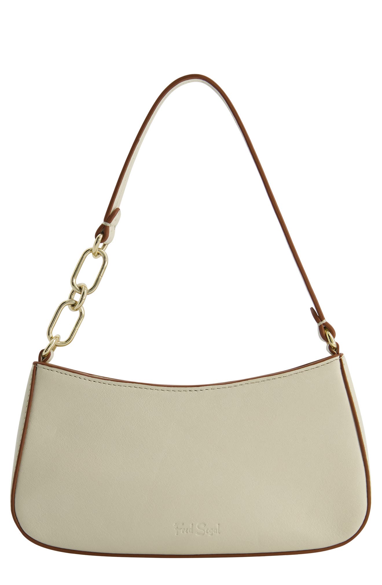 FRED BY FRED SEGAL Medium Shine Leather Shoulder Bag | Nordstromrack