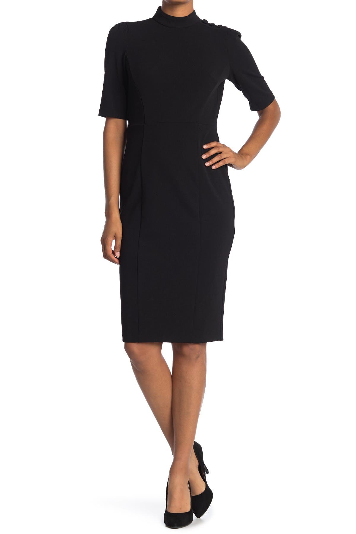Donna Morgan Mock Neck Sheath Dress | Nordstromrack