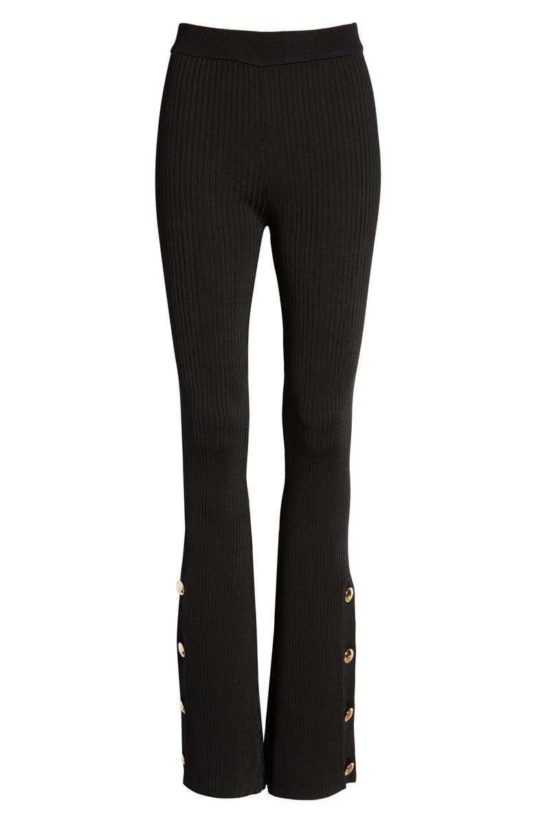 Good American Plaited Rib Flare Pants | Nordstromrack