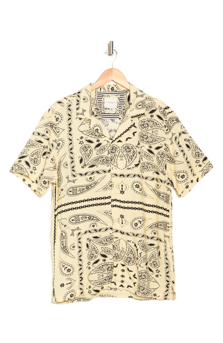 DENIM AND FLOWER Bandana Short Sleeve Button-Up Shirt | Nordstromrack