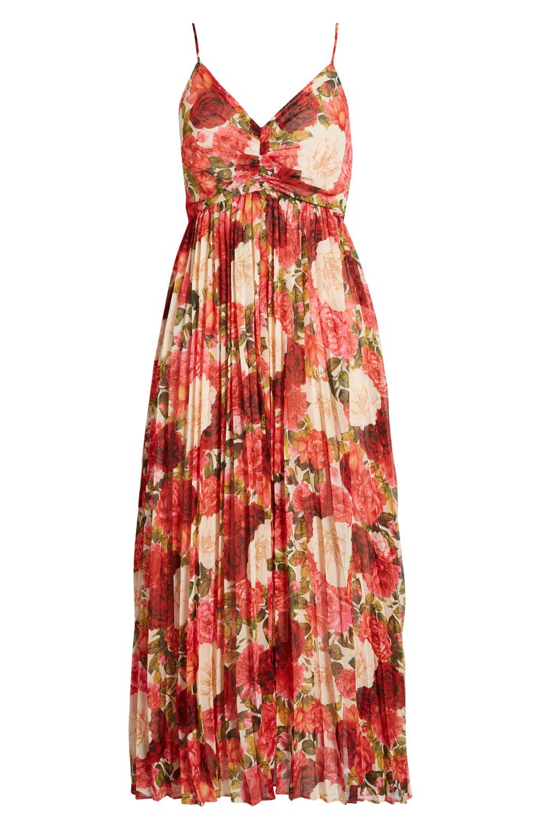 MOON RIVER Floral Print Smocked Back Sundress | Nordstromrack