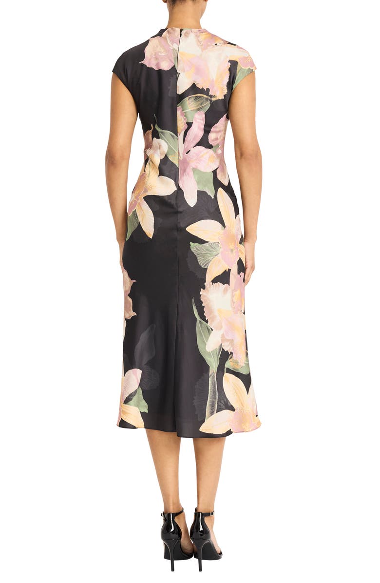 Maggy London Floral Print Cap Sleeve Sheath Dress | Nordstromrack