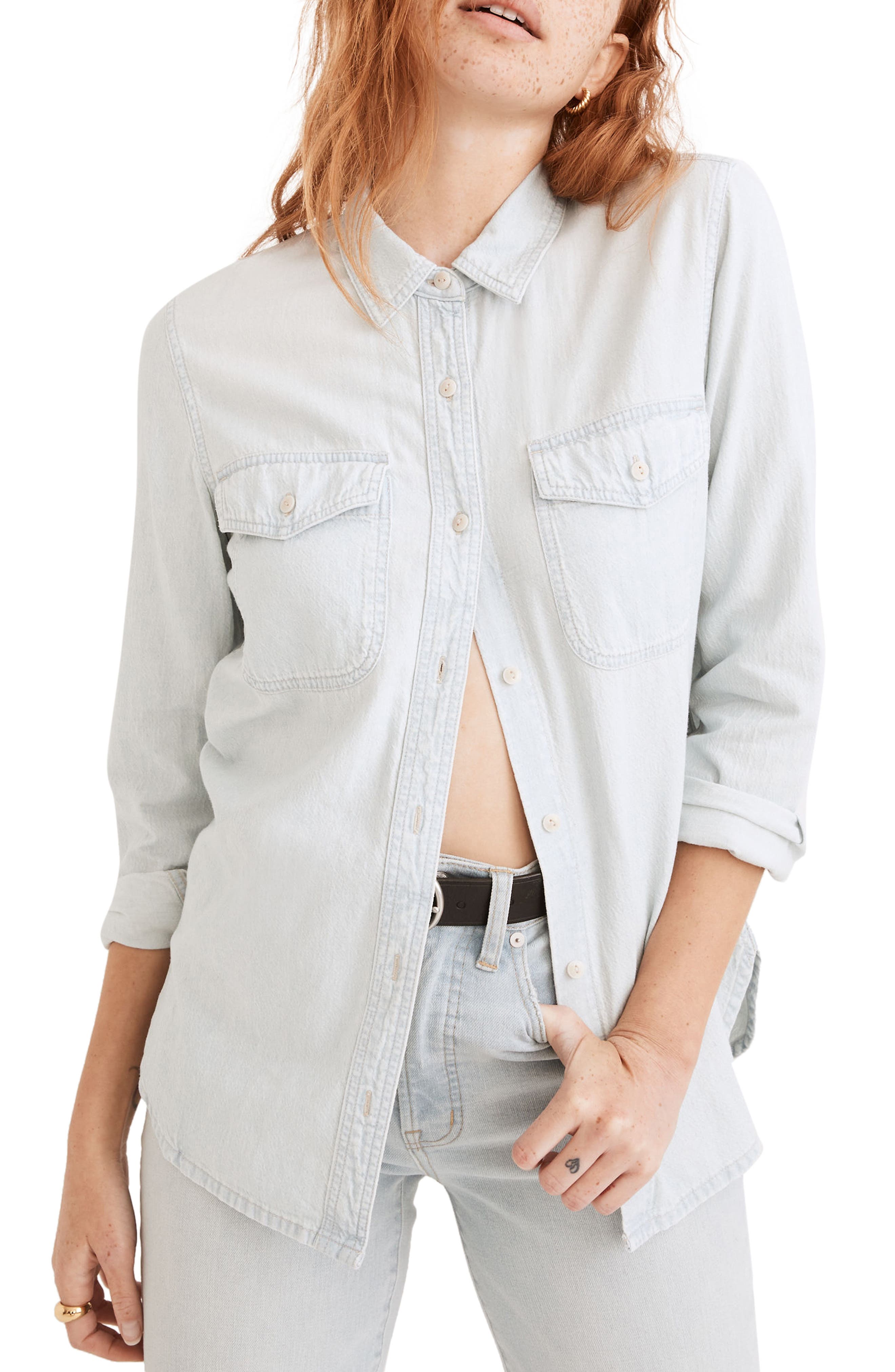 Denim Button-Up Shirt (Women) | Nordstromrack