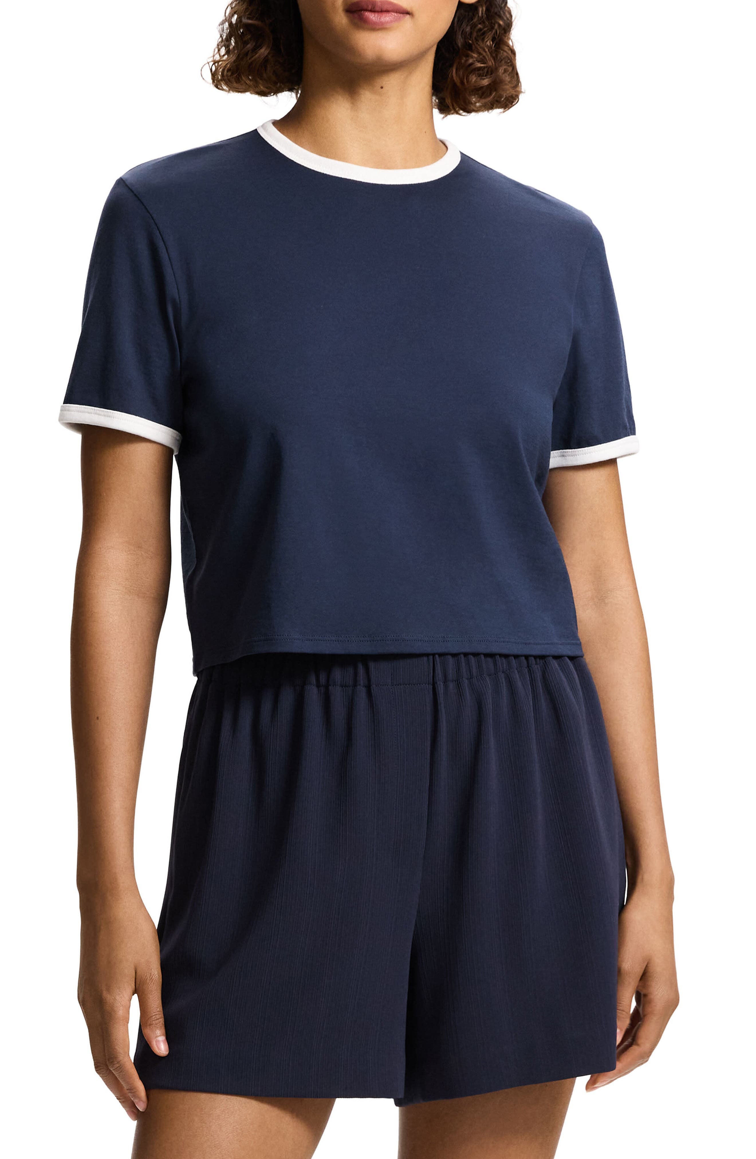 Theory Apex Organic Cotton Crop Ringer T-Shirt | Nordstromrack