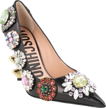 Moschino Bejeweled Mismatched Pump (Women) | Nordstromrack