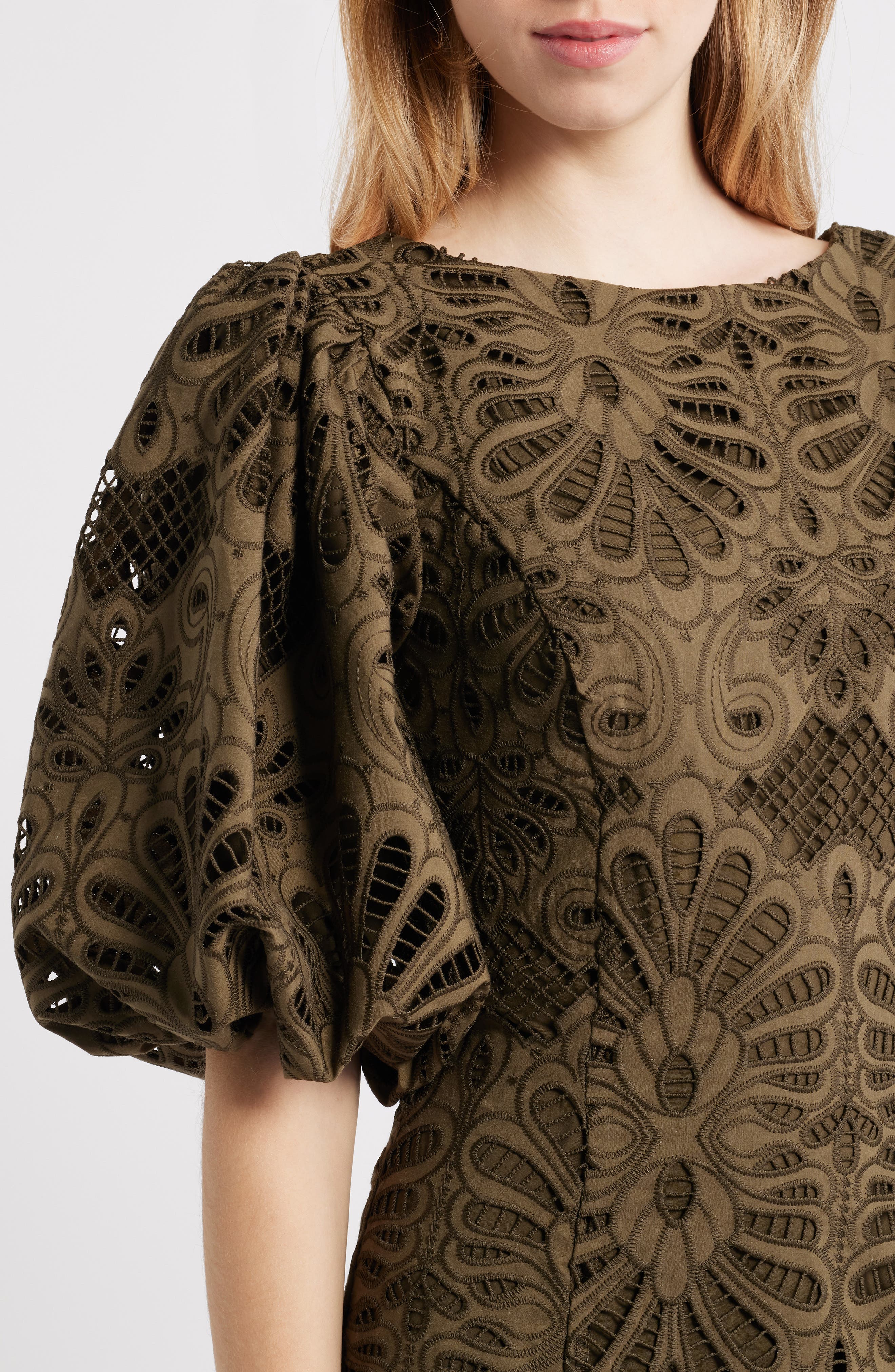 CIEBON Kesia Floral Embroidered Paisley Minidress | Nordstromrack