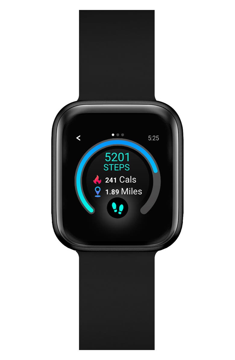 I TOUCH Air 3 Black Case Black Silicone Strap Touchscreen Fitness ...