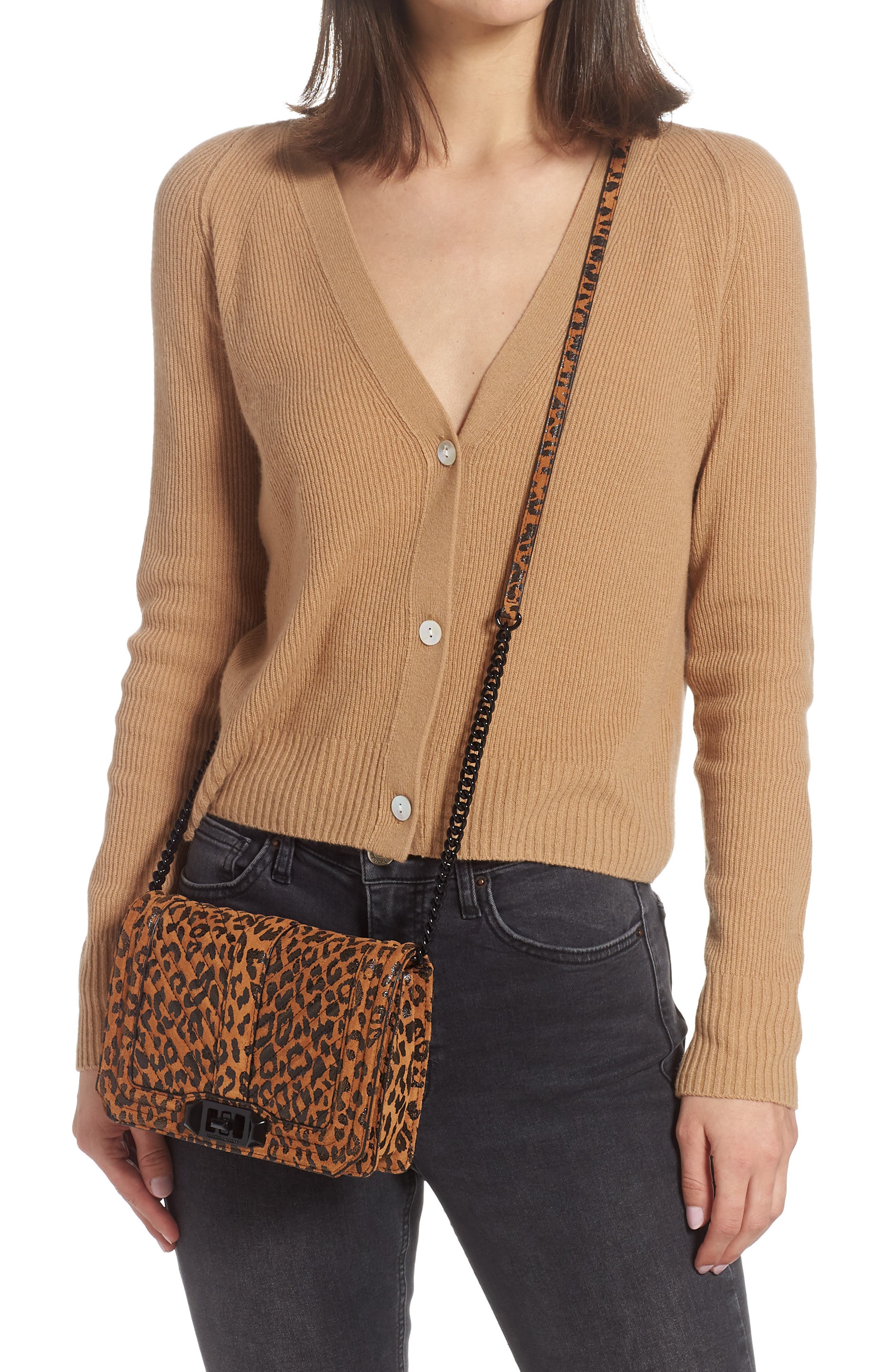 Rebecca Minkoff Small Chevron Love Leather Crossbody Bag | Nordstromrack