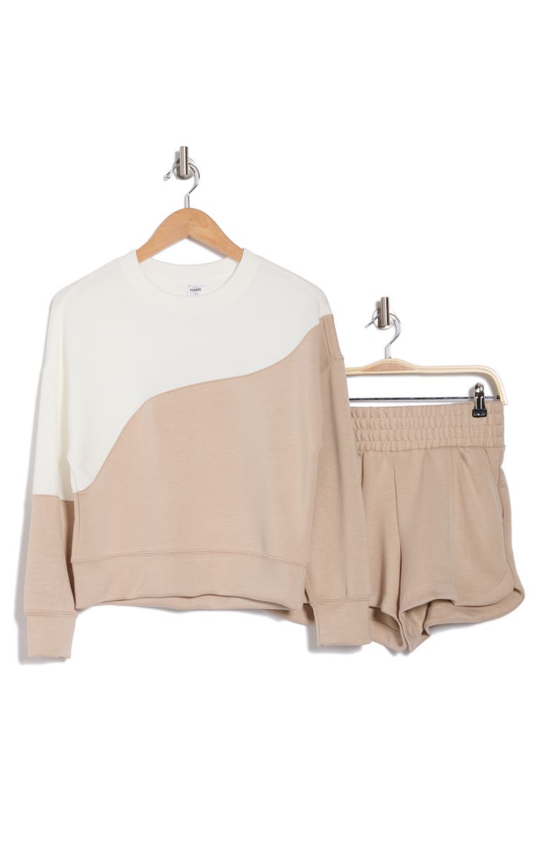 RBX NeoAir Colorblock Sweatshirt & Shorts Set | Nordstromrack