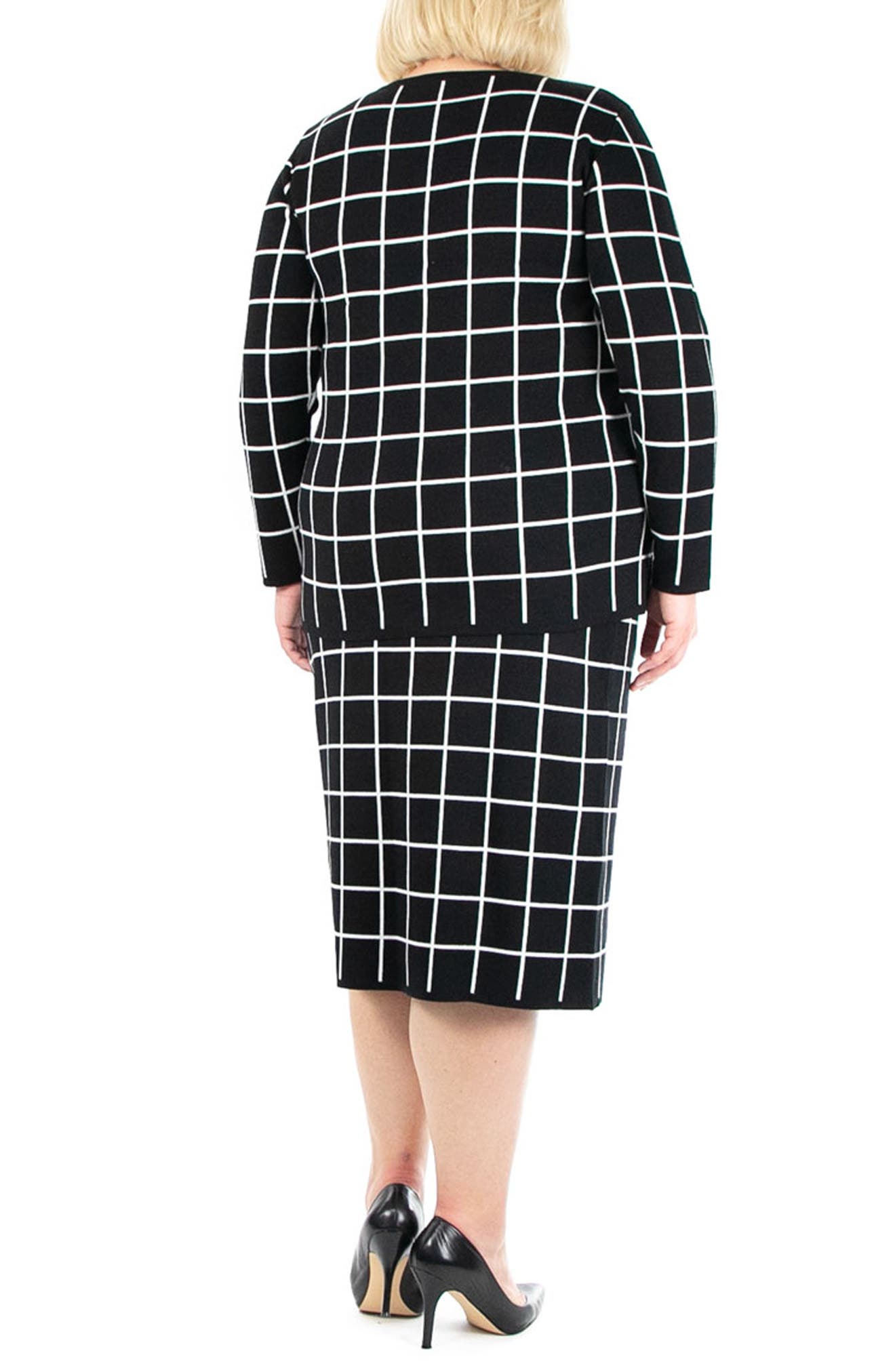 Nina Leonard Animal Print Sweater & Pencil Skirt 2-Piece Set ...