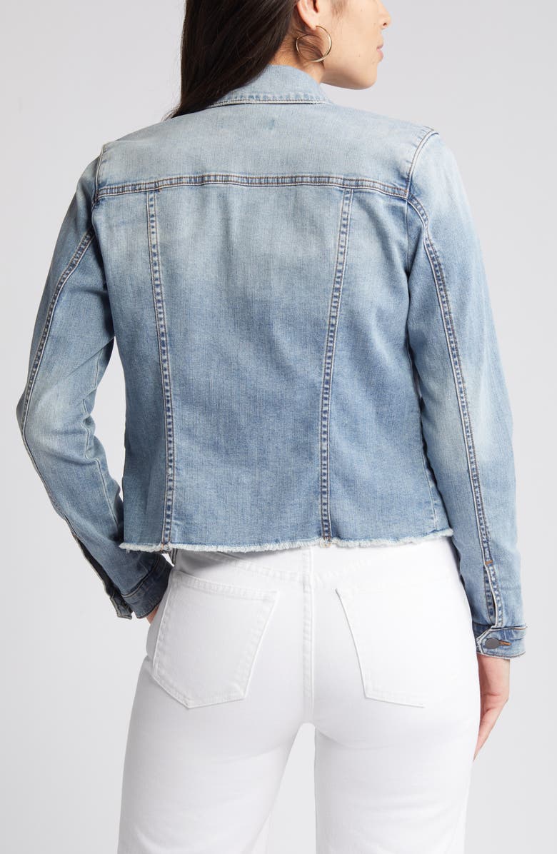 KUT from the Kloth Kara Frayed Denim Jacket | Nordstromrack
