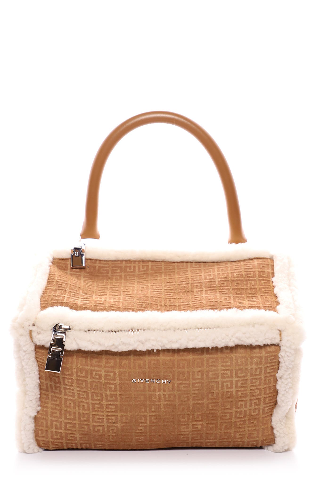 Givenchy Mini Pandora 4G suede & Genuine Shearling Shoulder Bag | Nordstrom