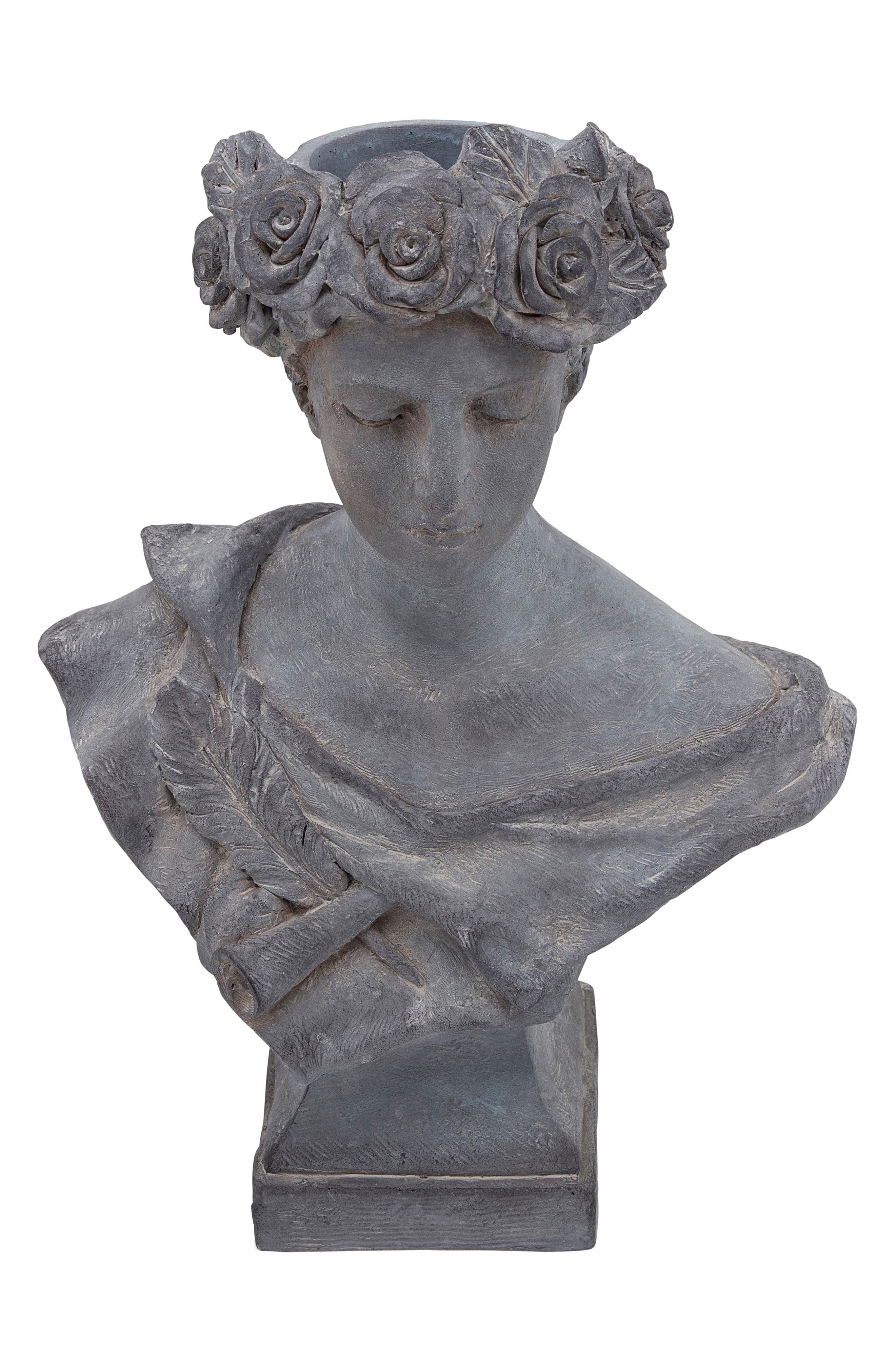 SAGEBROOK HOME Resin 21"H Lady with Roses Bust | Nordstromrack