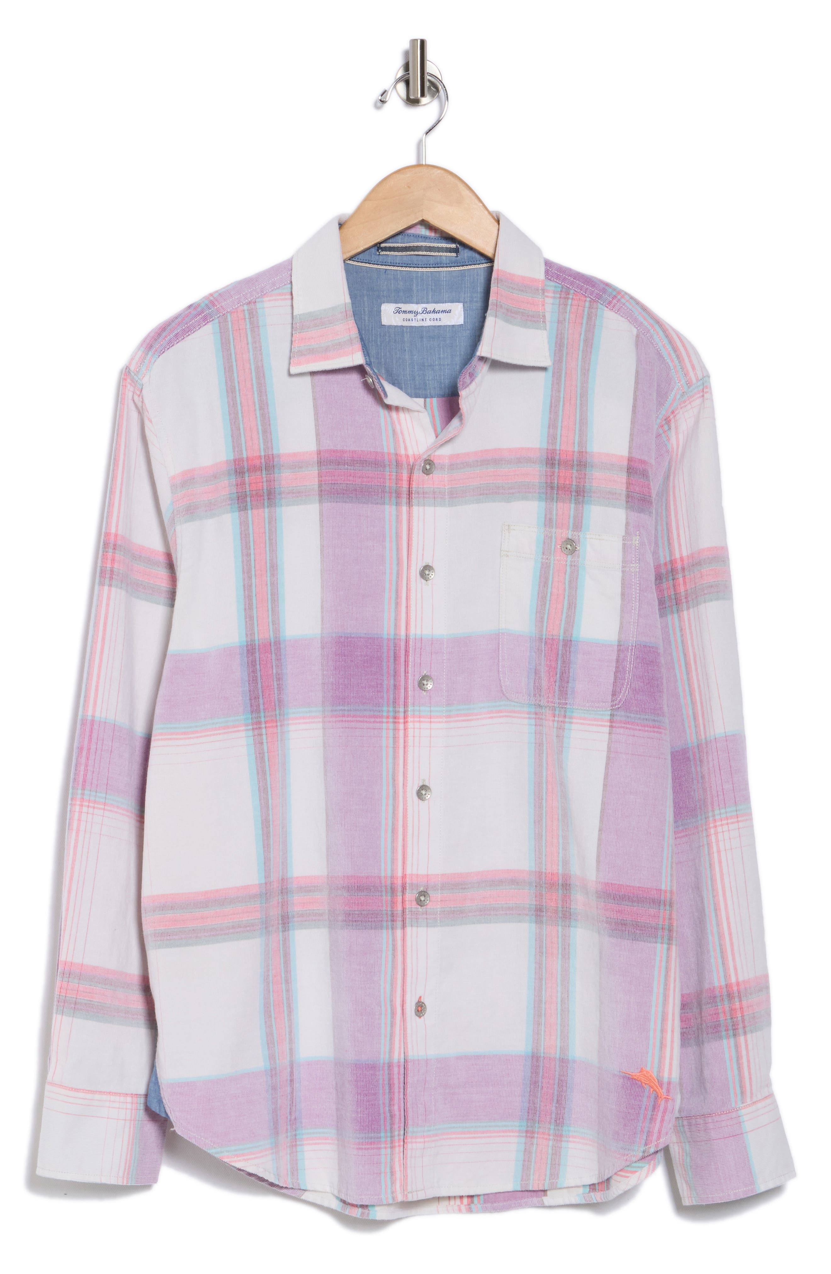 Tommy Bahama Coastline Grand Isle Plaid Corduroy Button-Up Shirt ...