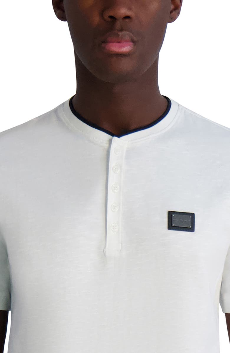 KARL LAGERFELD PARIS Logo Plaque Henley T-Shirt | Nordstromrack