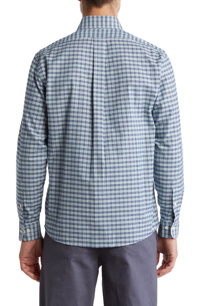 Brooks Brothers Plaid Cotton Oxford Non-Iron Regular Fit Dress Shirt ...