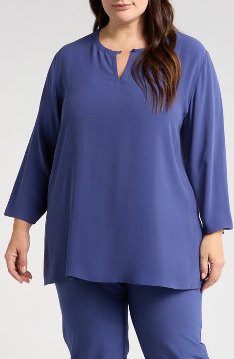 100% Silk Plus-Size Blouses | Nordstrom