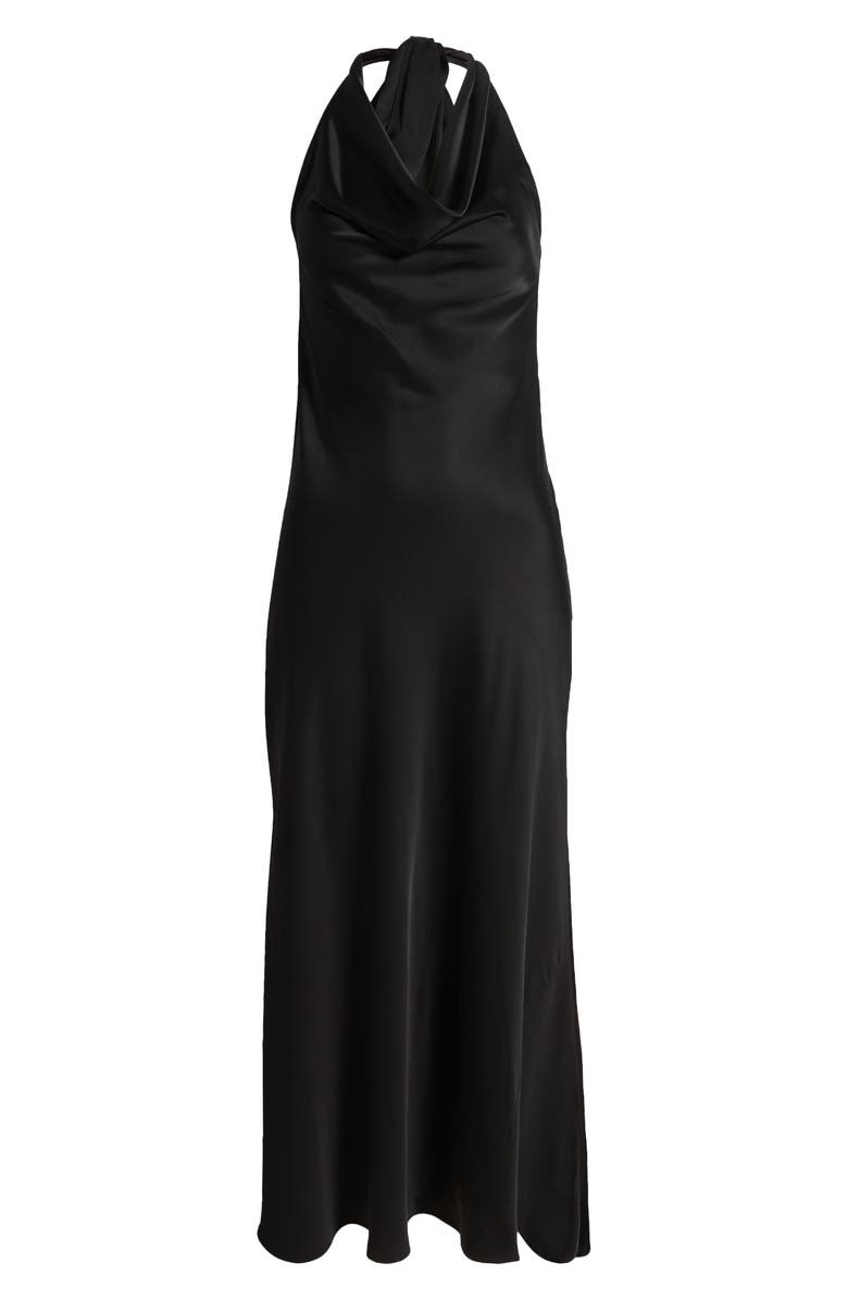 French Connection Ennis Satin Halter Midi Dress | Nordstromrack