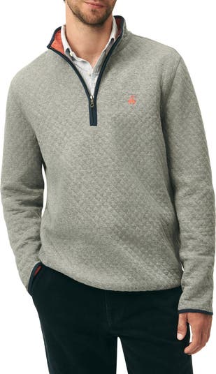 Brooks Brothers Diamond Quilted Half Zip Pullover | Nordstrom
