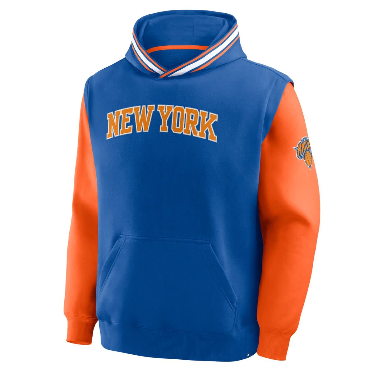 FANATICS Men's Fanatics Blue/Orange New York Knicks Half Court Shot ...