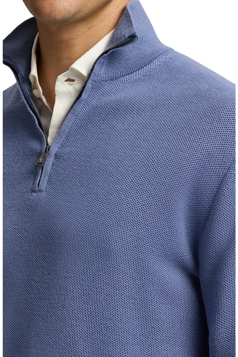 Wool Piqué Half Zip Sweater (Men) | Nordstrom