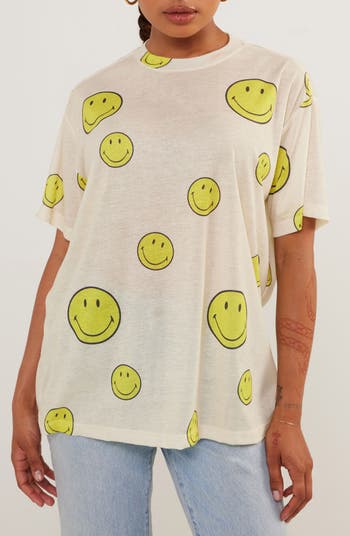 Samii Ryan x SMILEY® Oversized Tissue Tee | Nordstromrack