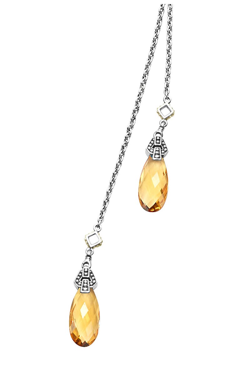 LAGOS Rittenhouse 18K Gold & Sterling Silver Citrine Lariat Necklace ...