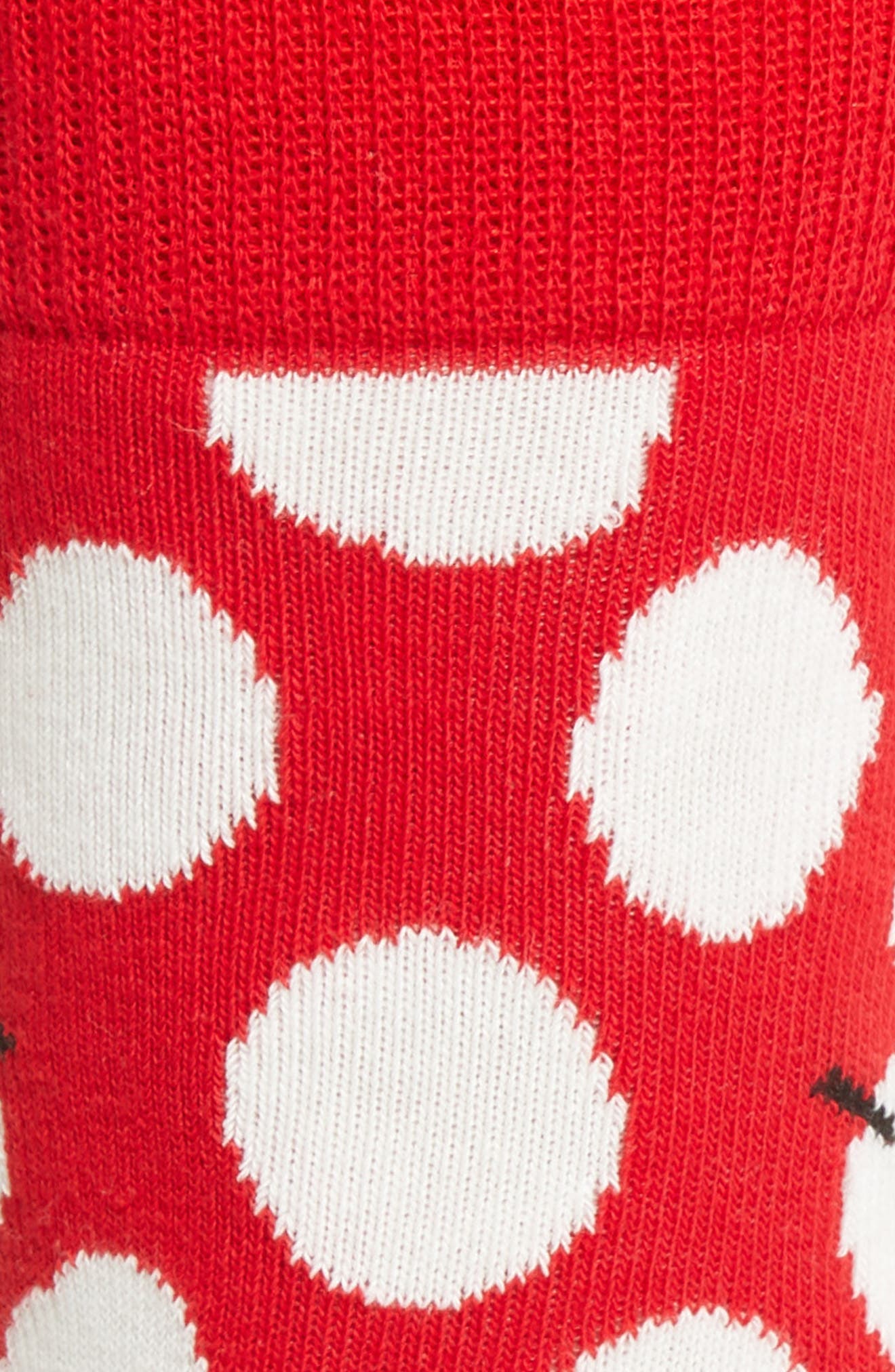Happy Socks Big Dot Snowman Crew Socks | Nordstrom