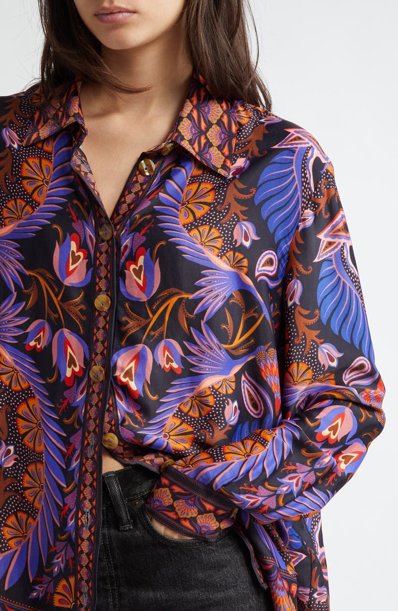 FARM Rio Heart Forest Button-Up Shirt | Nordstromrack