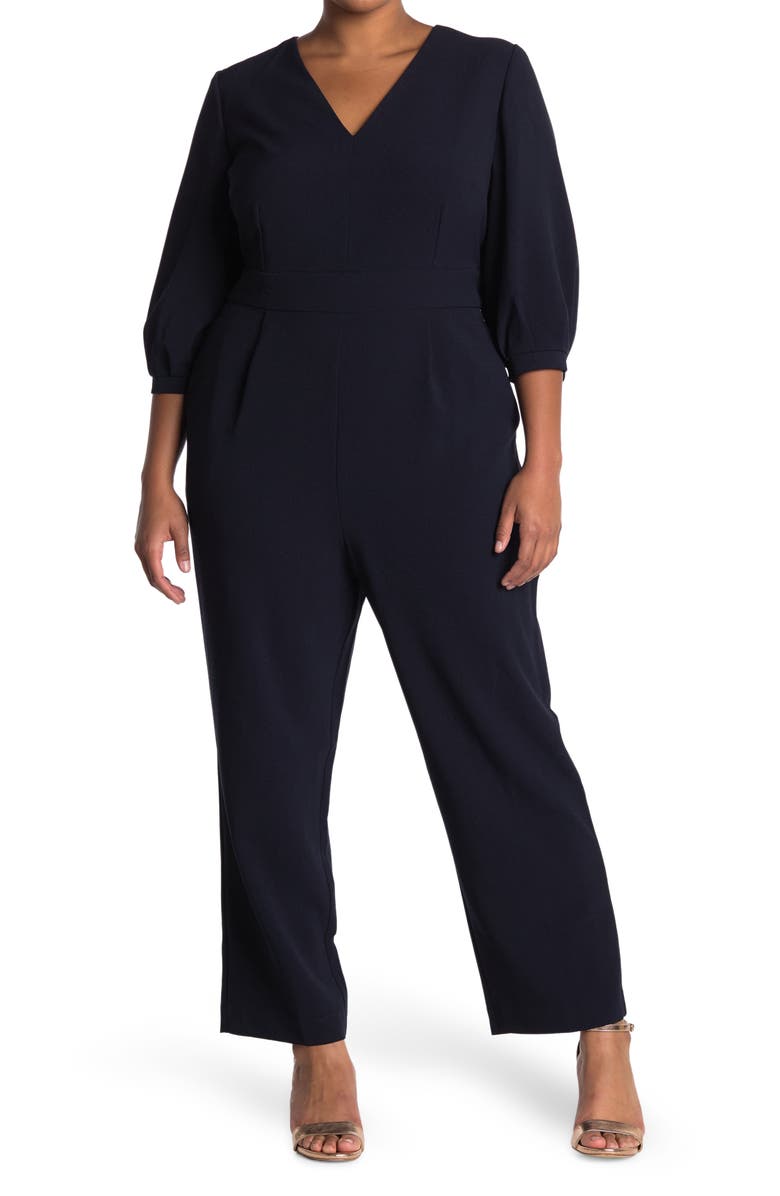Eliza J Bubble Sleeve Crepe Jumpsuit | Nordstromrack