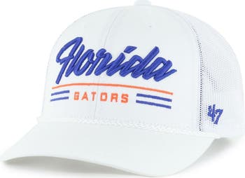 '47 Men's '47 White Florida Gators Garner Rope Trucker Adjustable Hat ...
