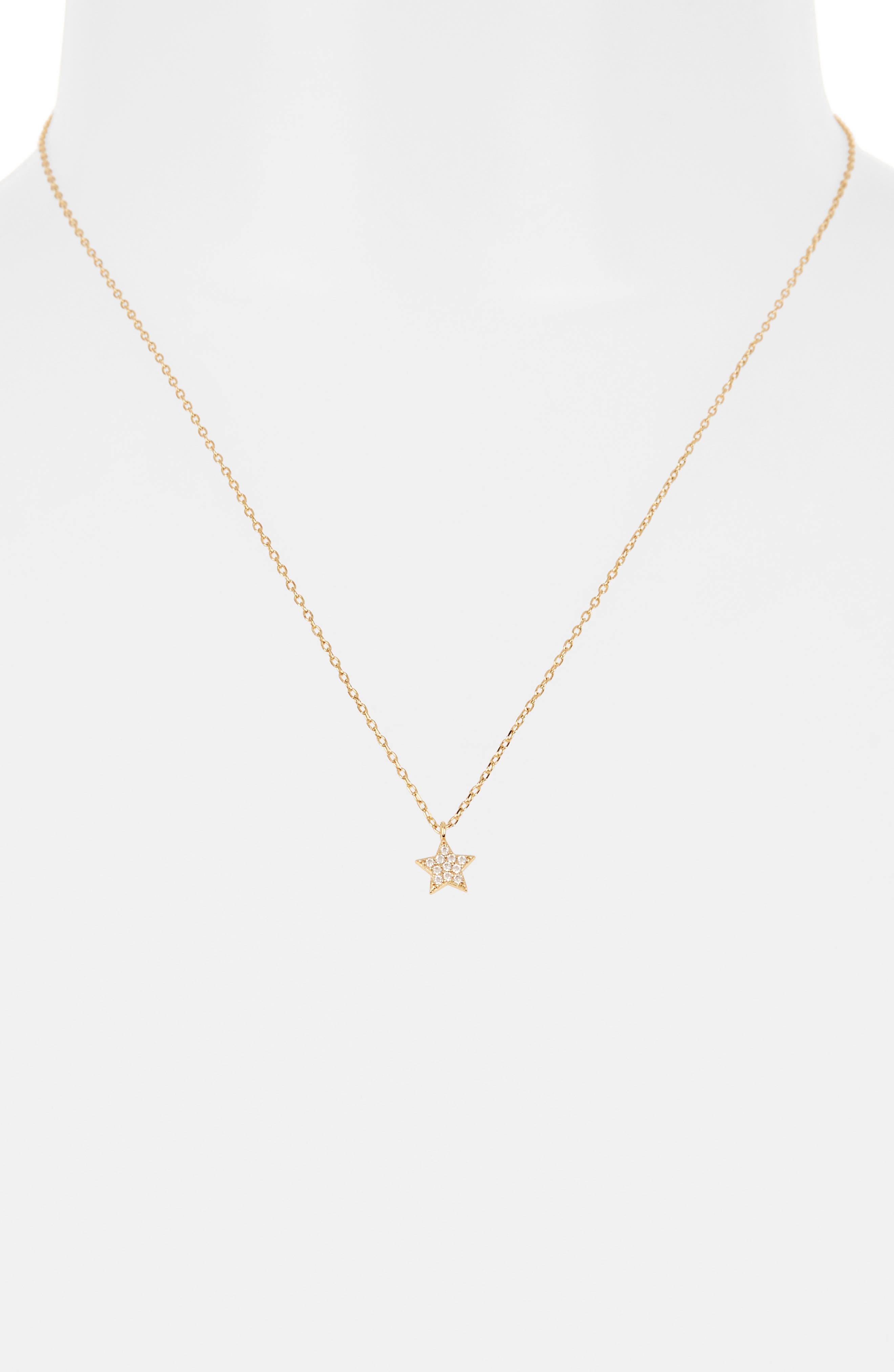 Argento Vivo Sterling Silver CZ Pavé Star Pendant Necklace | Nordstromrack
