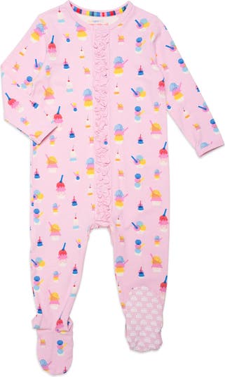 Magnetic Me Pink Sundae Funday RightFit™ Magnetic Footie | Nordstrom