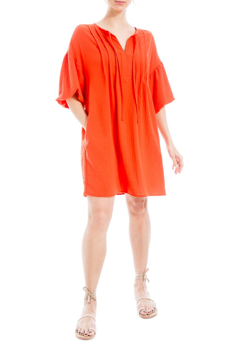 MAX STUDIO Bubble Sleeve Pocket Shift Dress | Nordstromrack