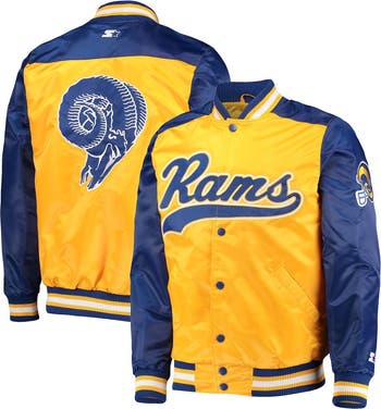 STARTER Men's Starter Gold Los Angeles Rams The Tradition II Full-Snap ...