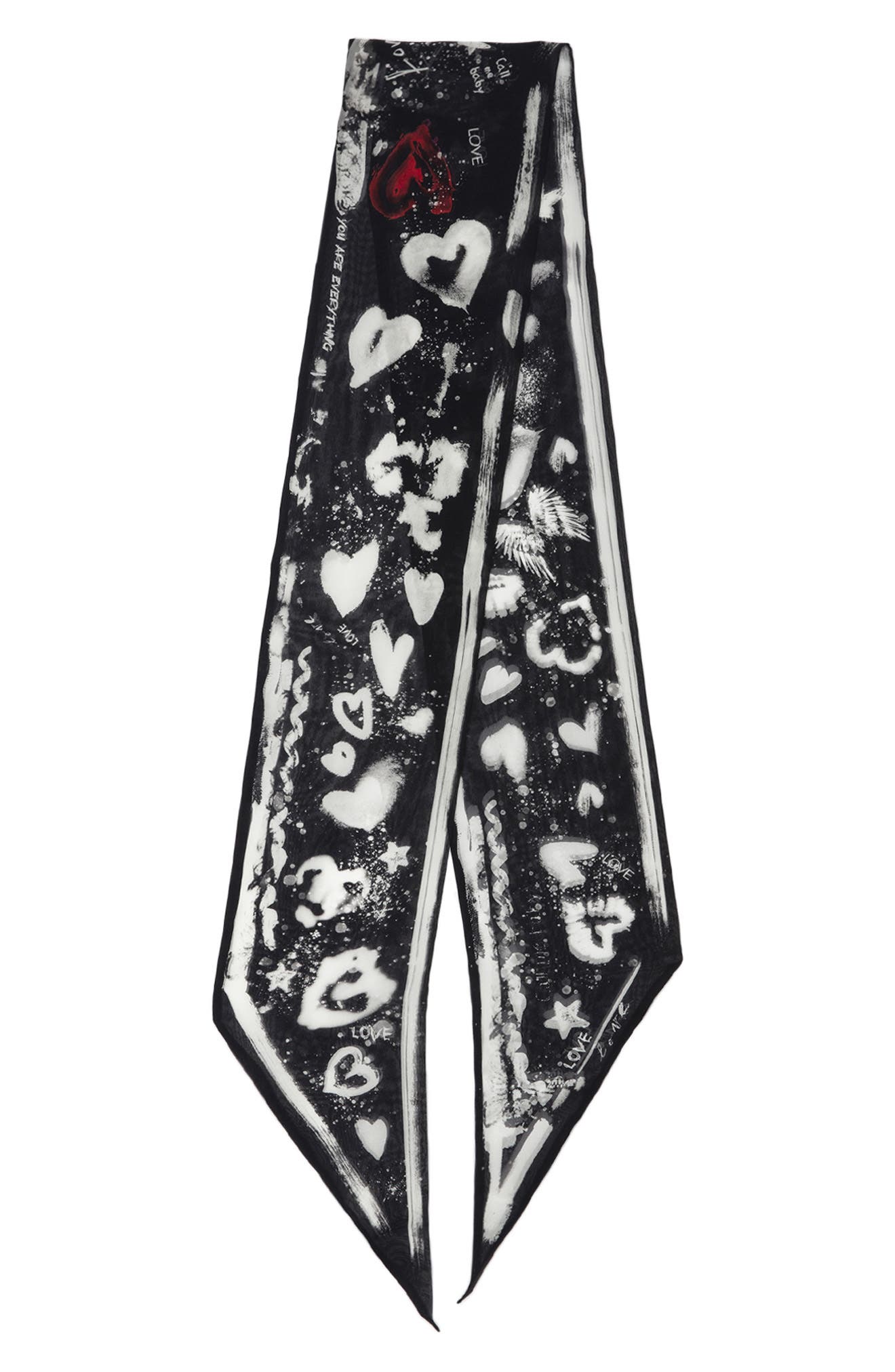 Zadig & Voltaire Jessie Love Skinny Silk Scarf | Nordstrom