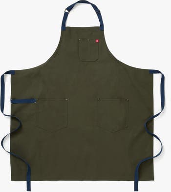 Hedley & Bennett The Big Apron - Olive Green with Navy Straps | Nordstrom