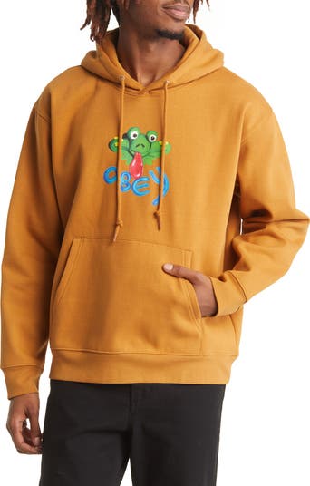 Obey Clay Frog Cotton Blend Graphic Hoodie | Nordstrom