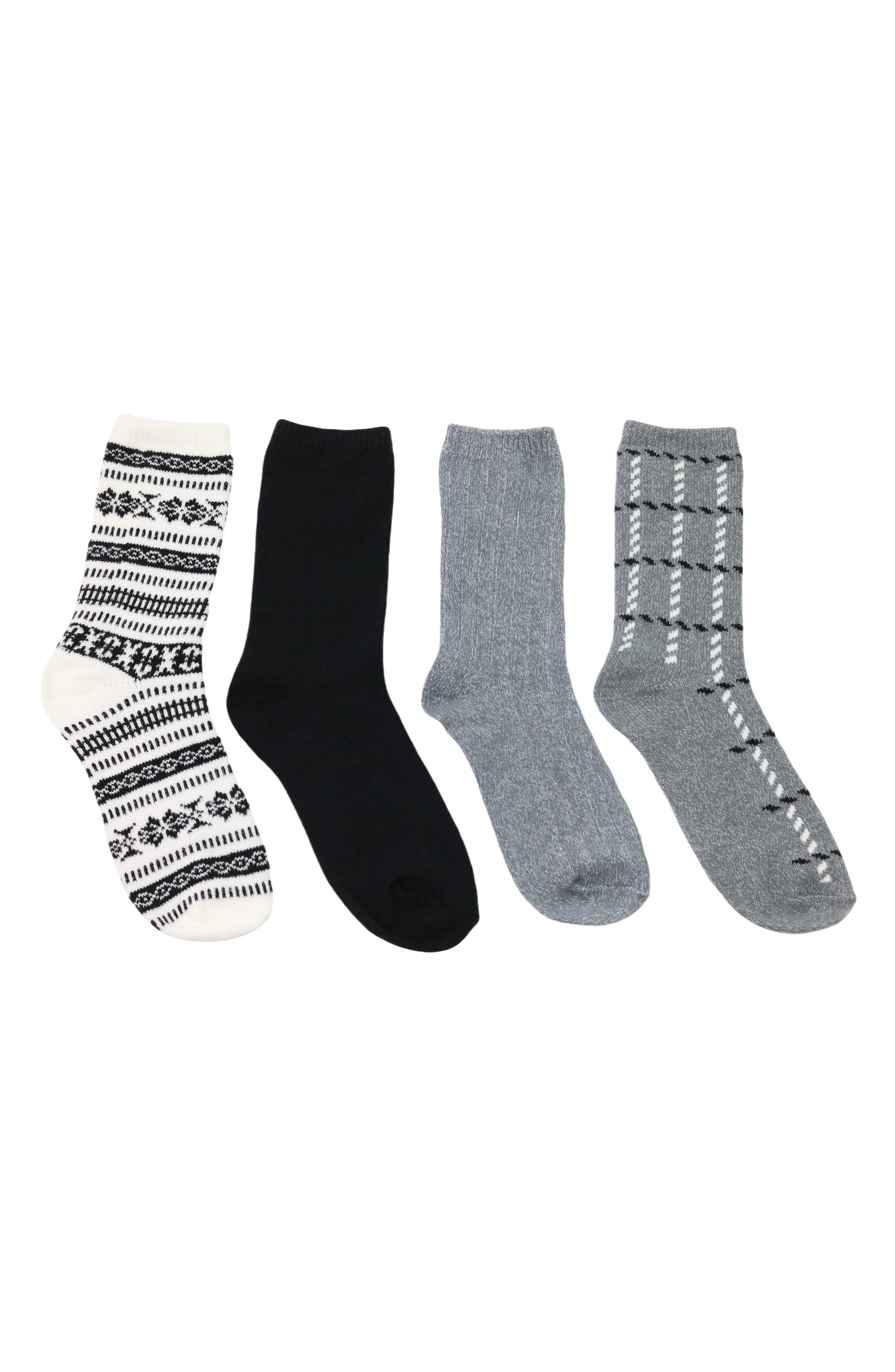 4-Pack Boot Crew Socks (Women) | Nordstromrack