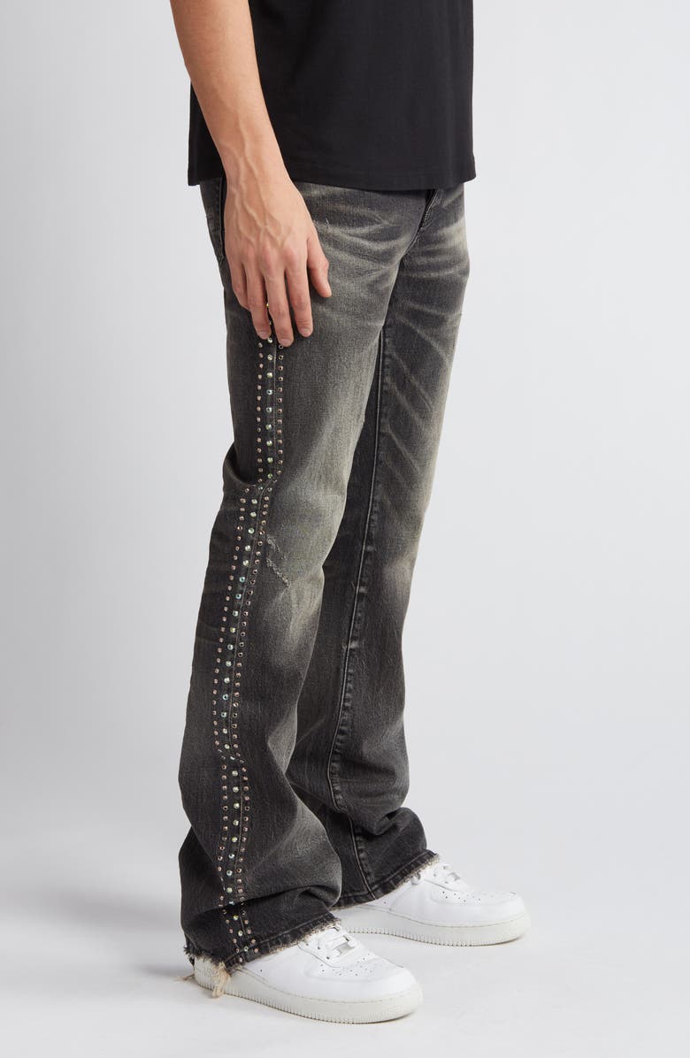 PURPLE BRAND Crystal Side Flare Jeans | Nordstrom
